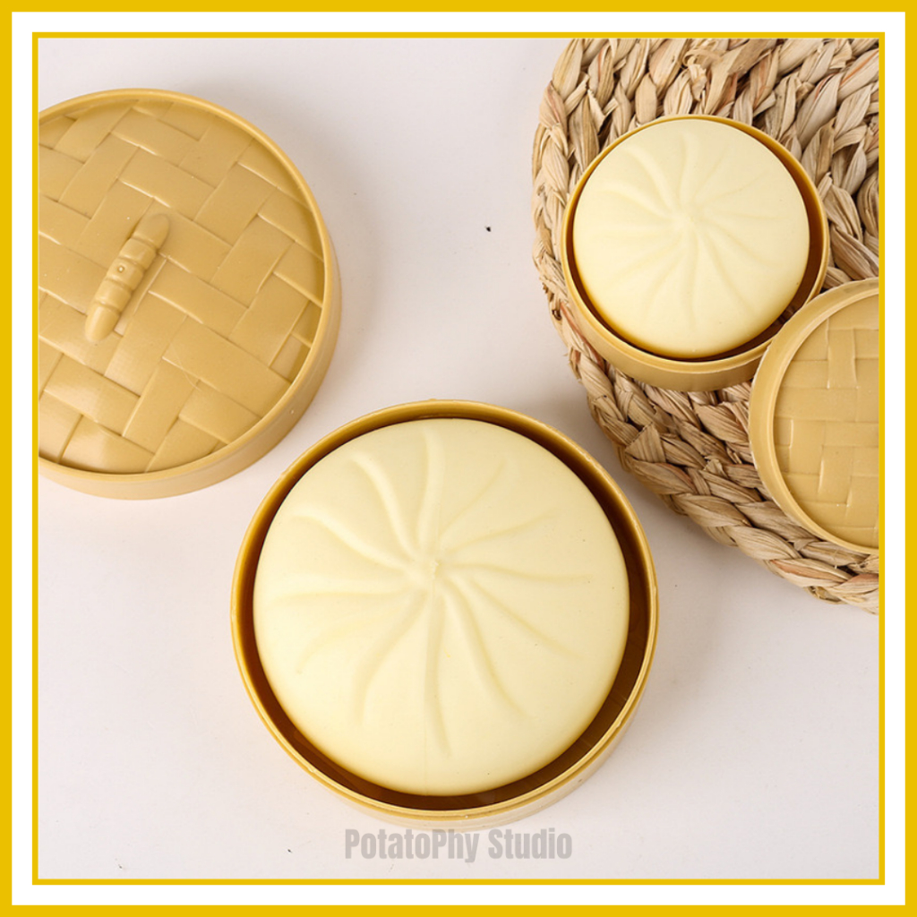 Simulated Stress Relief Squishy Toy Bun Steam Bao [Bun & Steamer ...