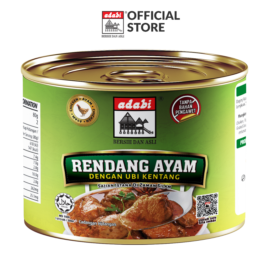 ADABI Rendang Ayam 160g | Shopee Malaysia