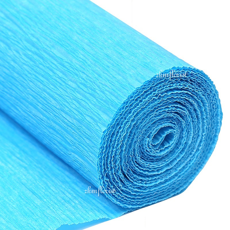 (250x50cm) CREPE PAPER Roll Flower Wrapping 皱纹纸 Bouquet Gift Florist ...