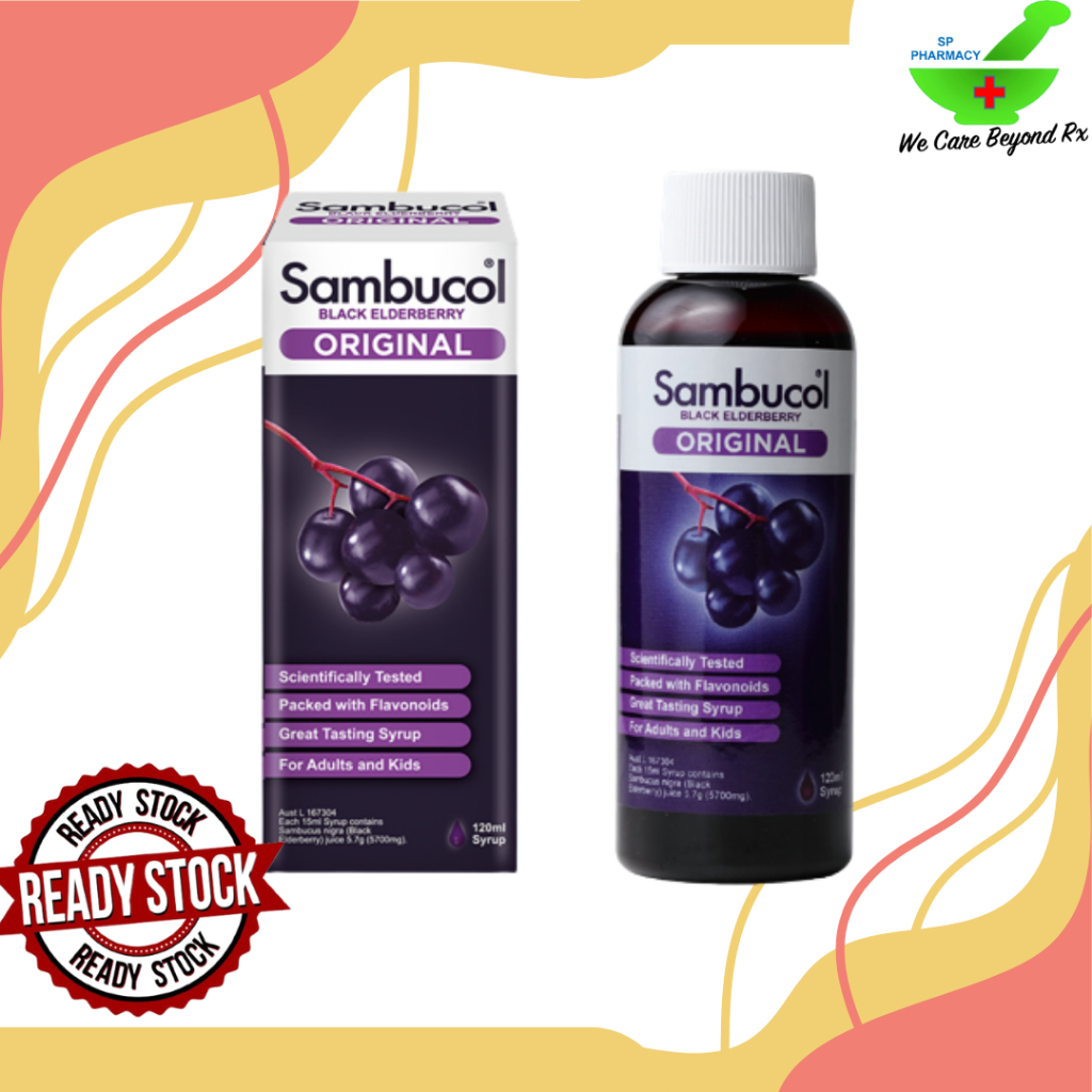 Sambucol Black Elderberry Original Syrup (120ml) | Shopee Malaysia