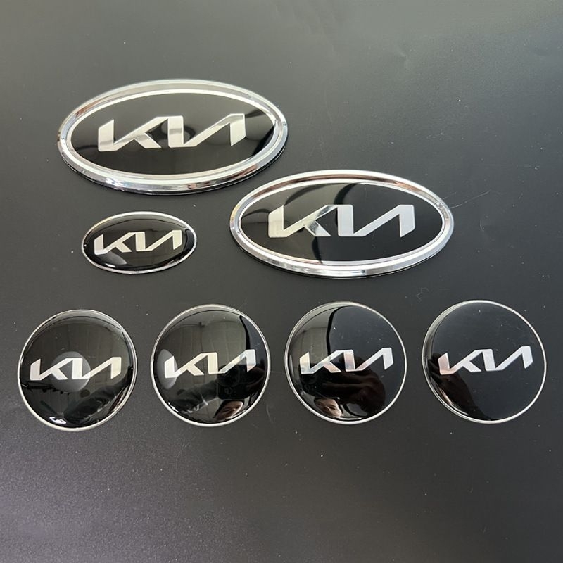 7pcs/set new emblem for Kia KN LOGO K5 K3 Front grille rear trunk logo ...