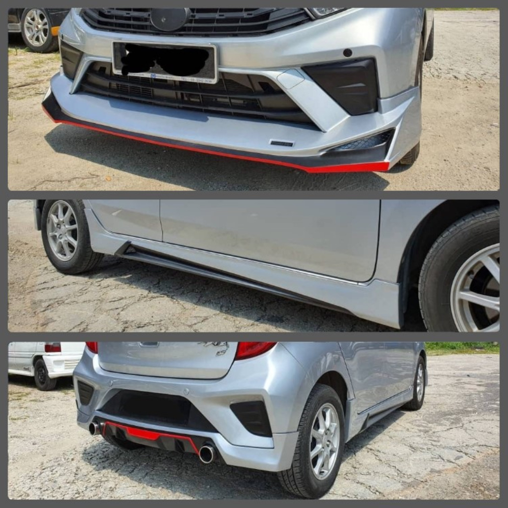Perodua Axia 1st Generation 2020 Drive 68 Skirting Body Kit ABS Ready ...