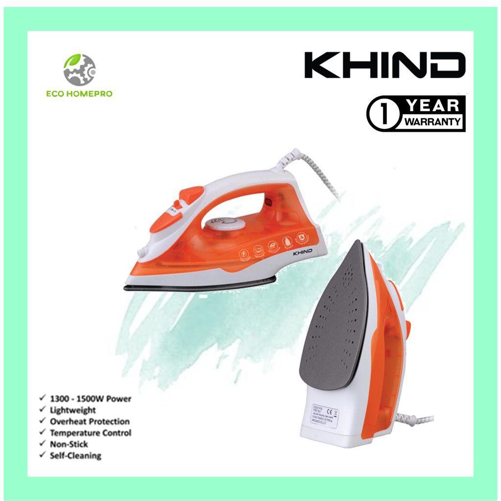 Khind Electric & Steam Iron EI502 (ORANGE) | Shopee Malaysia