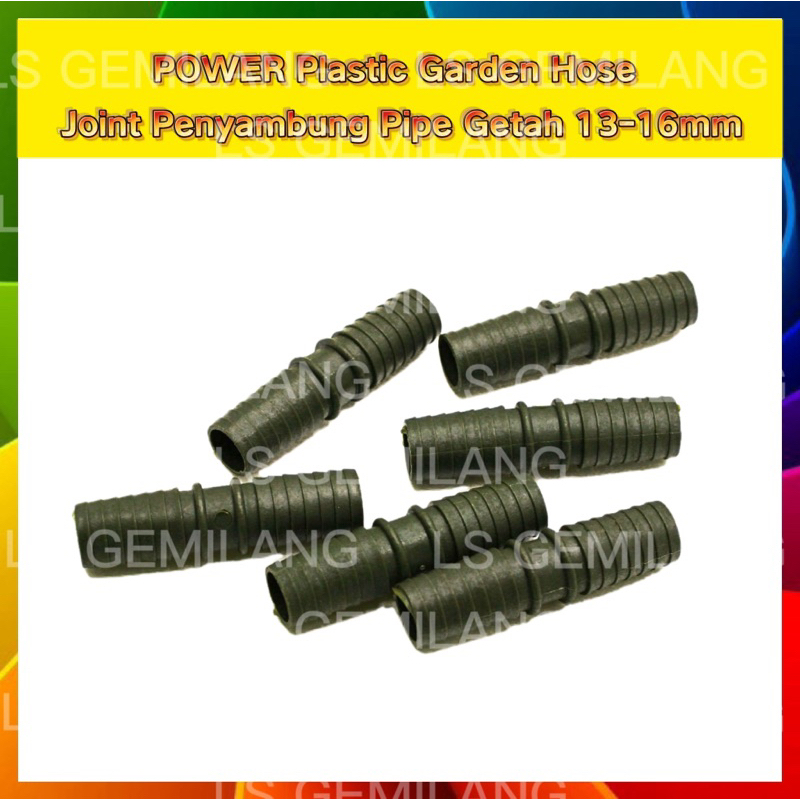 POWER Plastic Garden Hose Joint Penyambung Pipe Getah 13-16mm | Shopee ...