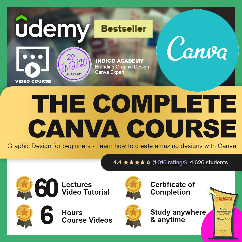 [Video Course] The Complete Canva Course ( 60 Lectures, 5 hours+ Video ...