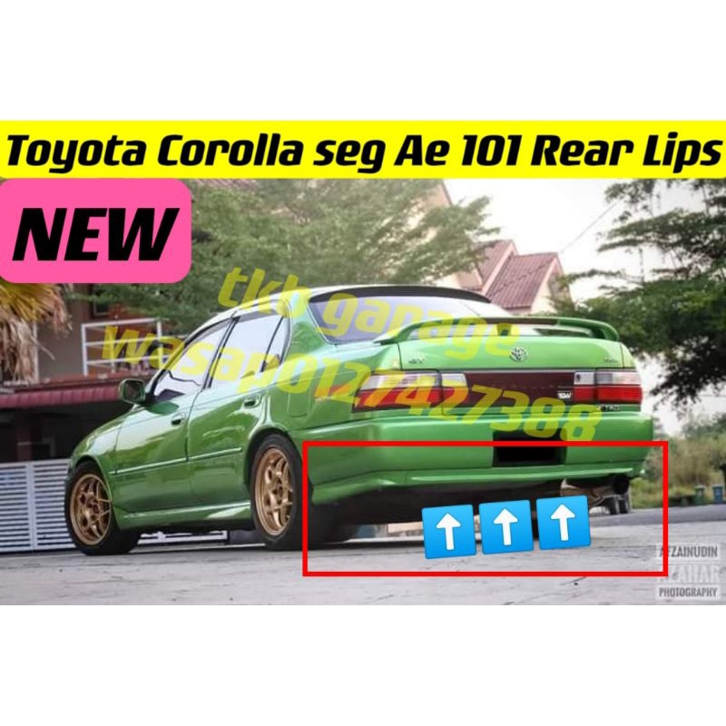 Toyota Corolla seg ae 101 rear skirt lips | Shopee Malaysia