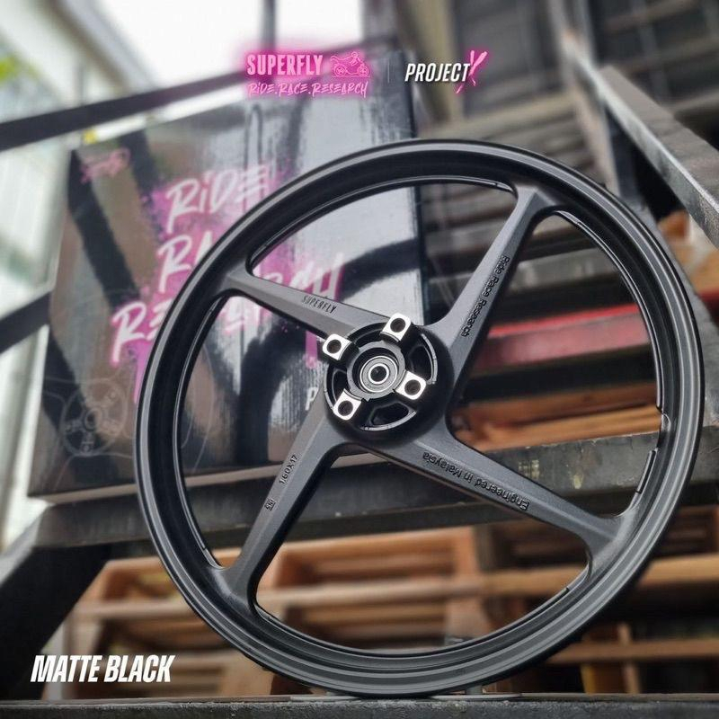 SUPERFLY PROJECT-X 4 BATANG LC135 LC Y15 Y16 Y15ZR RS150 SPORT RIM GOLD ...