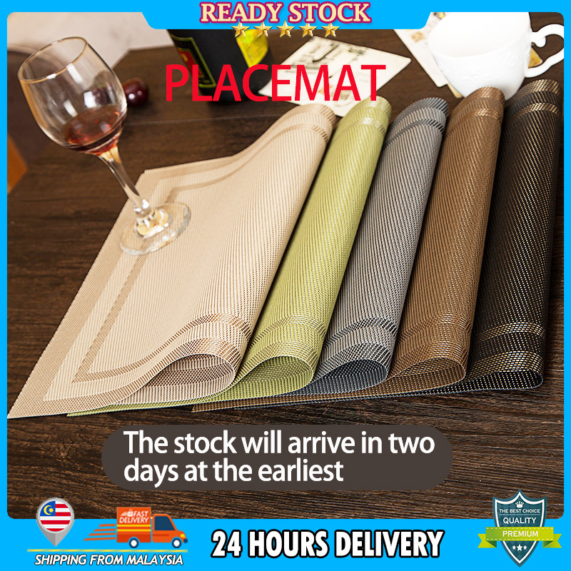 Dining Table Mat Heat resistance table placemat Washable Non Slip ...