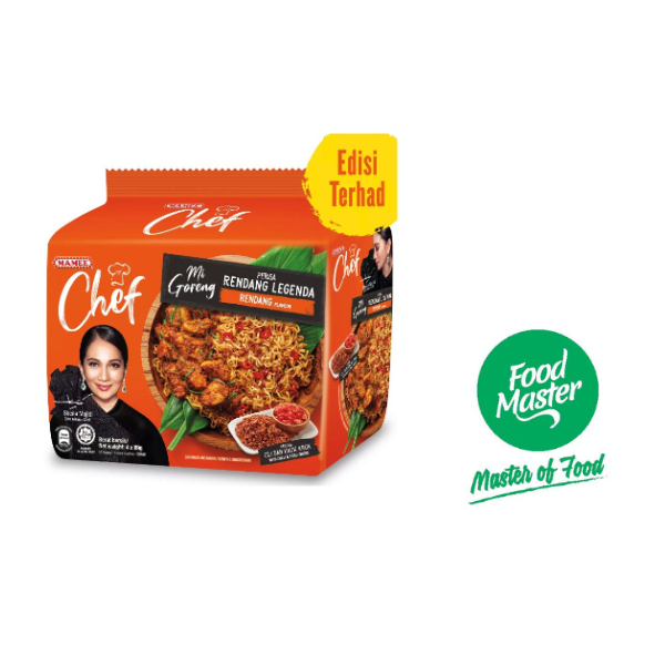 Mamee Chef Mi Goreng Perisa Rendang Legenda Instant Noodle 4X89G ...