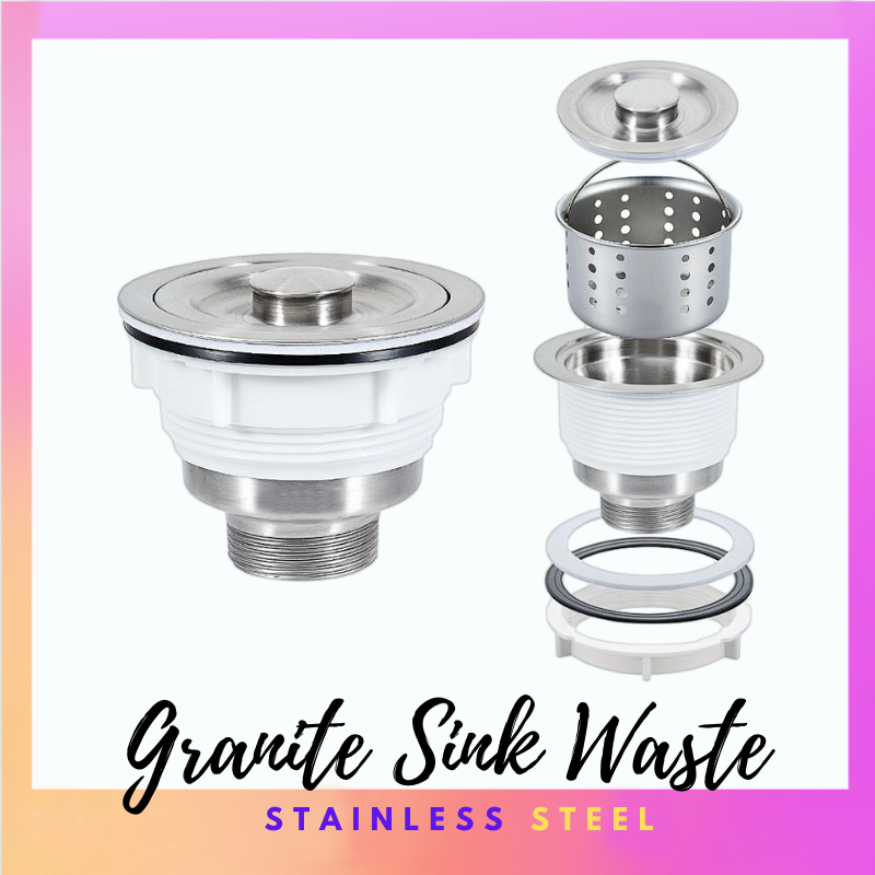 304 110MM STAINLESS STEEL GRANITE WASTE FOR GRANITE SINK QUARTZ SINK ...