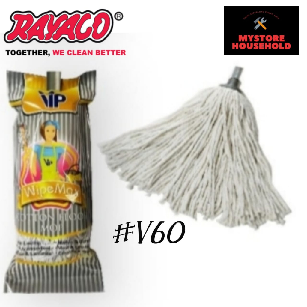 RAYACO White Cotton String Mop / Microfiber Super Absorbent Mop / Mop ...
