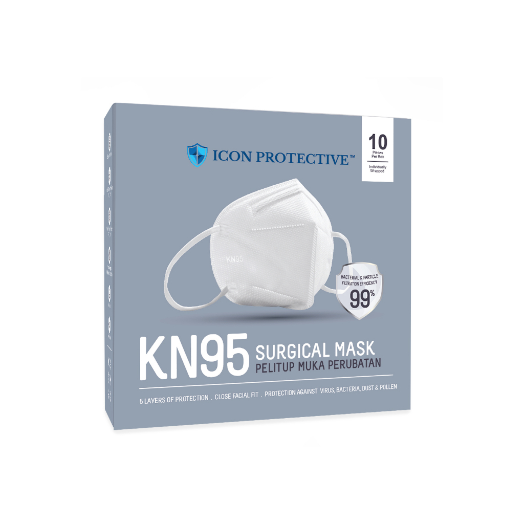 Icon Protective KN95 Series - White (10pcs) | Shopee Malaysia
