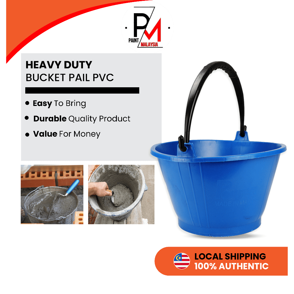 HEAVY DUTY Bucket Pail PVC Cement Pail Bucket Baldi Simen PVC Cement ...