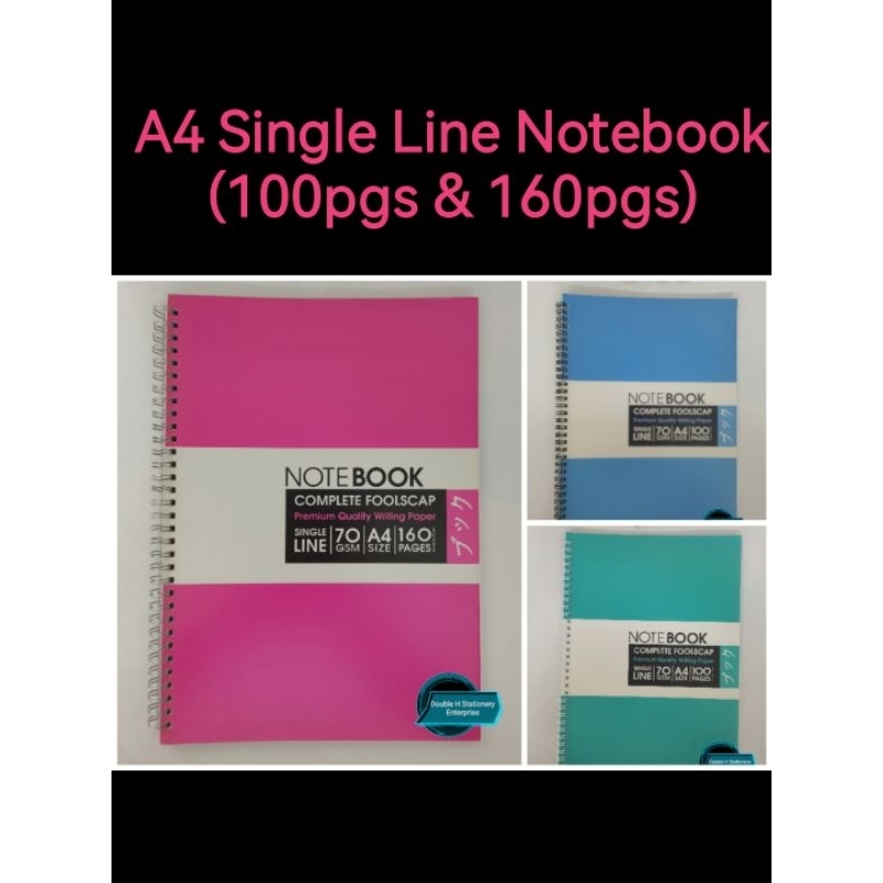 Masterprint A4 Single Line Notebook Flagship Series 100 / 160 Pages ...
