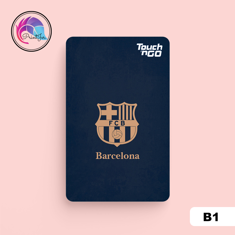 BARCELONA FC - Touch n Go Card Sticker Cover (Waterproof, High Quality ...