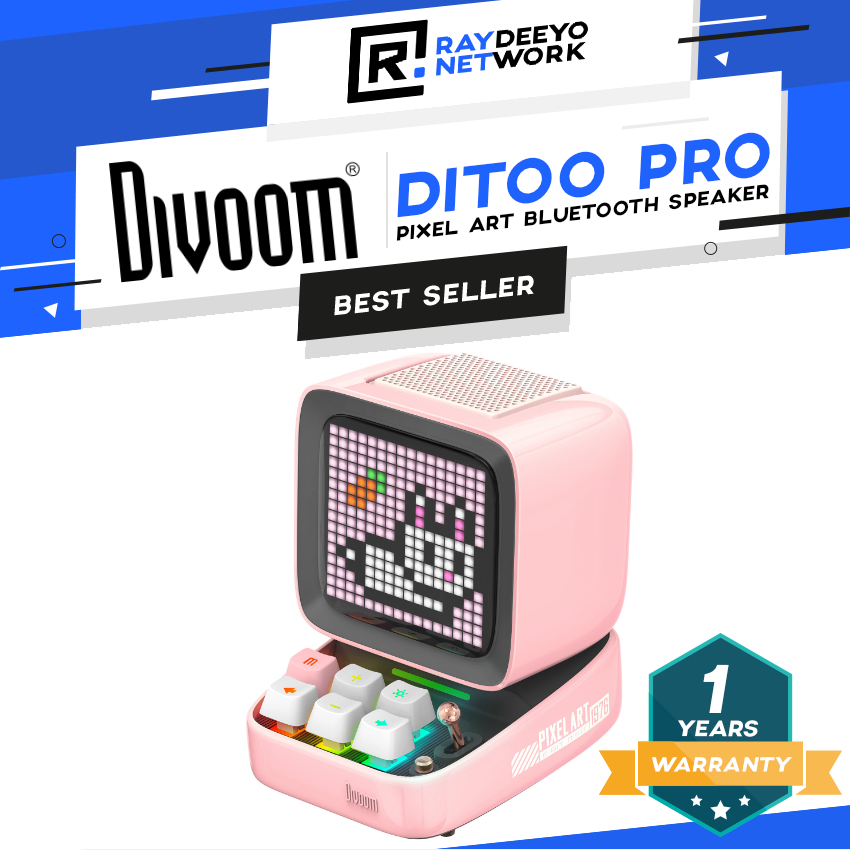 Divoom Ditoo PRO Pixel Art Bluetooth Speaker [Amazing Audio Quality ...