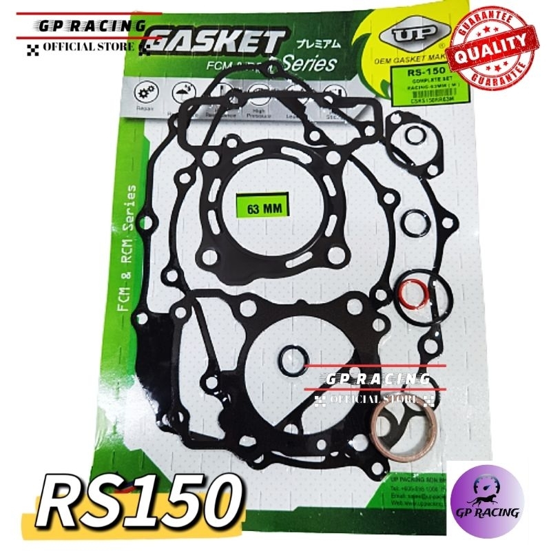 RS150 gasket overhaul set complete gasket STD / 63MM Metal foam "GP ...