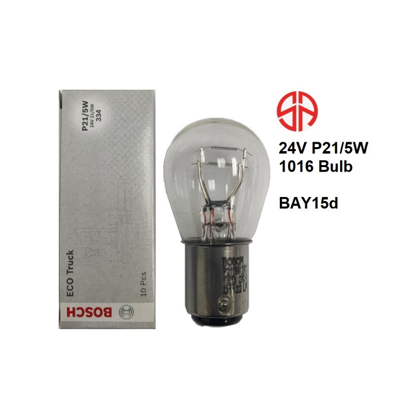 24V P21/5W 1016 Bulb Bosch 1987302867 Ecotruck Turn Signal Tail lamp ...