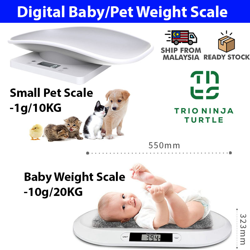 TrioNinja Digital Baby Pet Scale Digital Baby Infant Kitten Weight ...