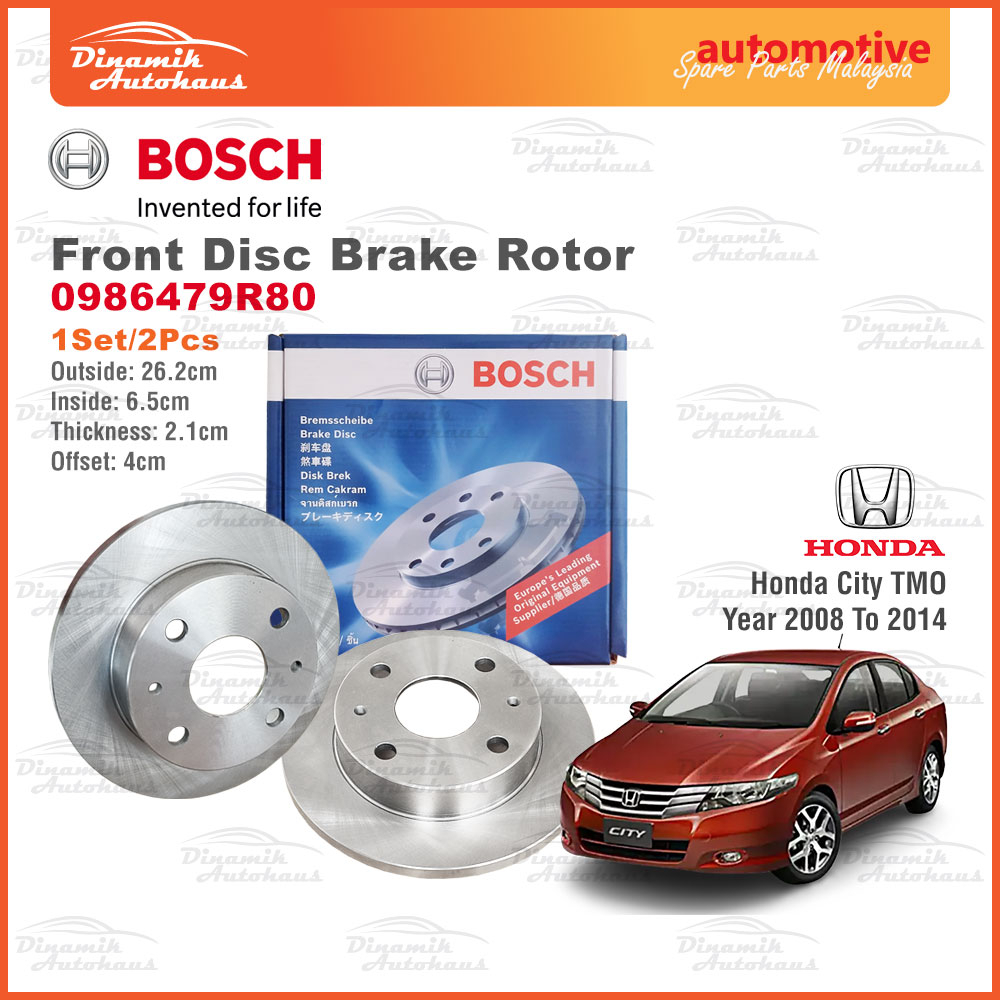 Honda City TMO Year Model 2008 To 2014 Car Front Disc Brake Rotor (2 ...