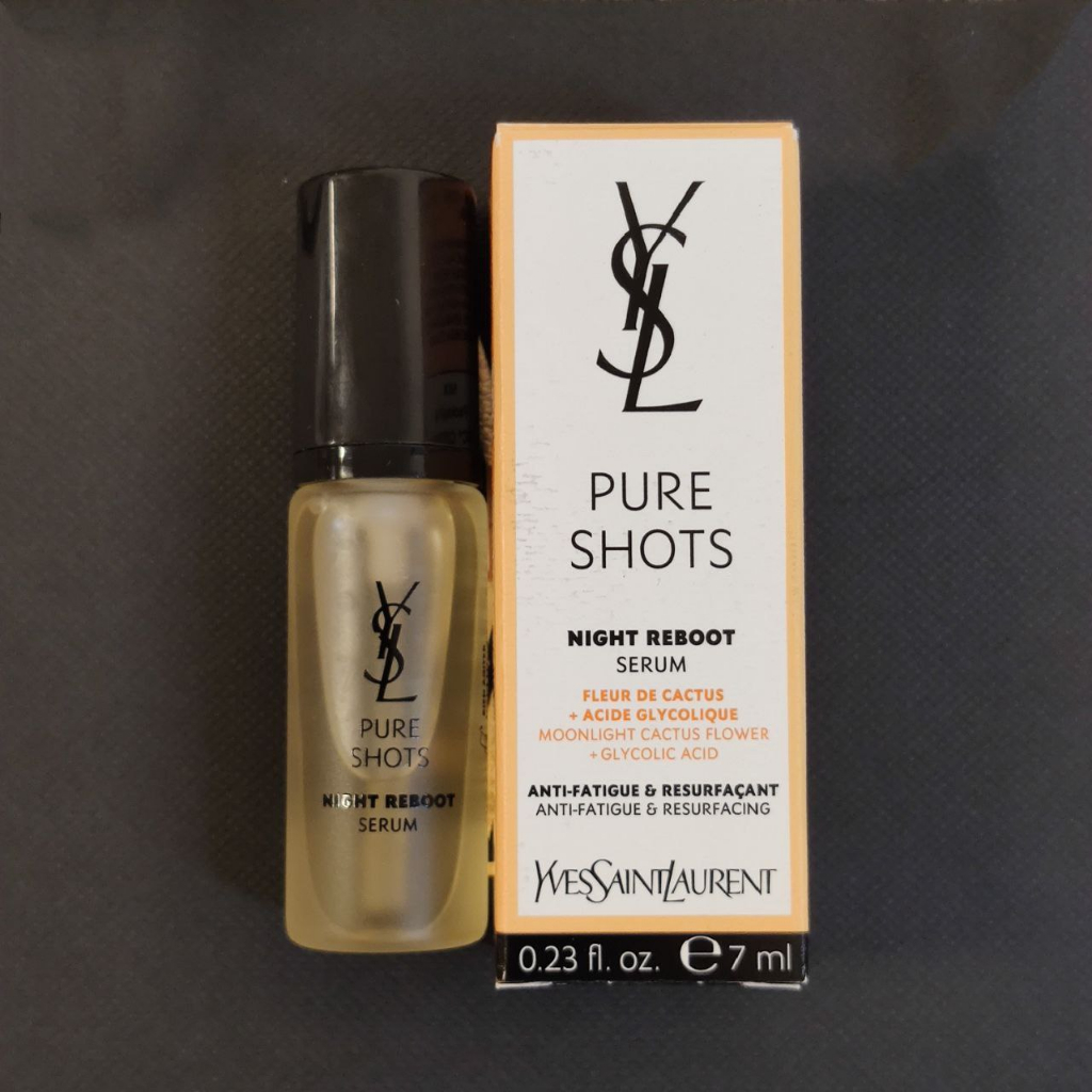 YSL Pure Shots Night Reboot Serum 7ml | Shopee Malaysia