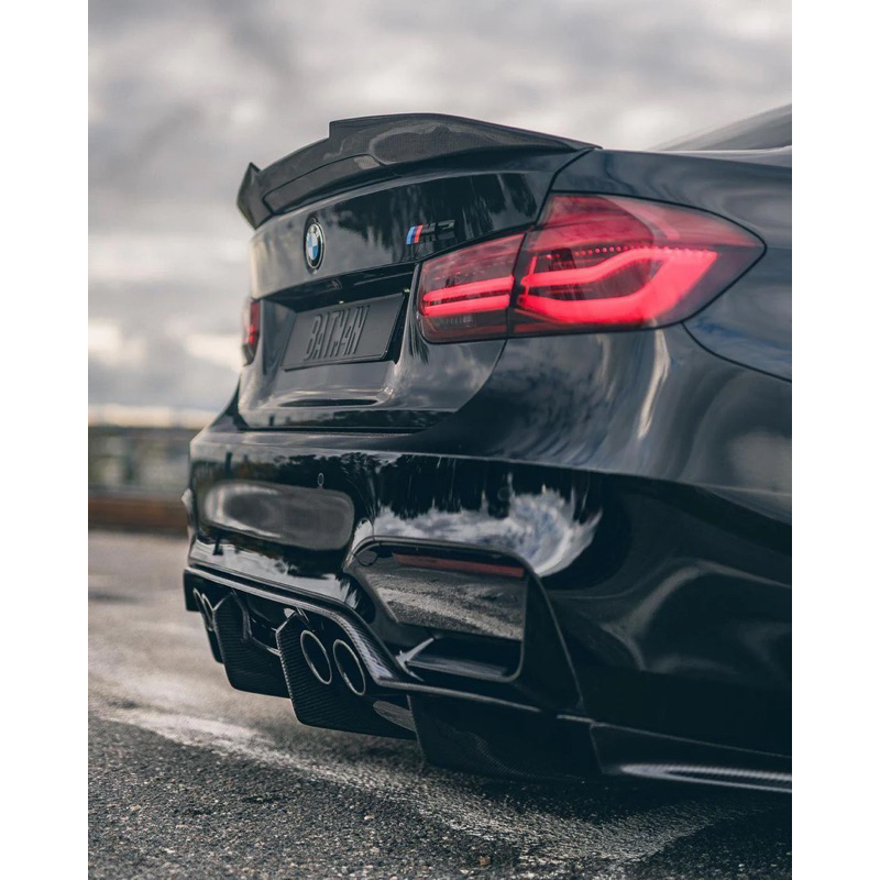 BMW F30 PSM M3 carbon fiber REAR diffuser lip spoiler bodykit body kit ...