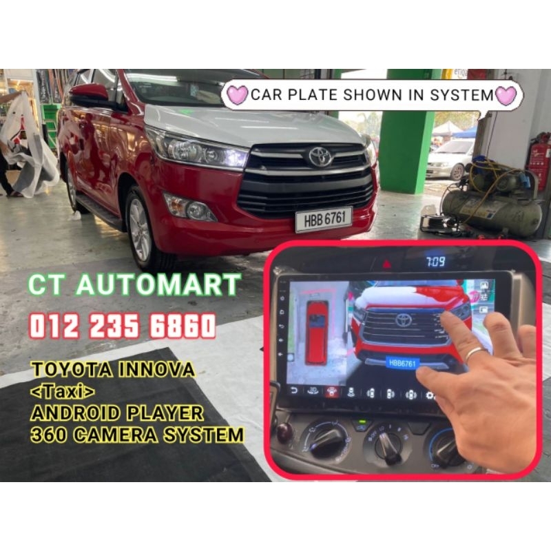 TOYOTA INNOVA 3D 360 BIRD VIEW + 24HOUR VIDEO RECORD + ANDROID PLAYER ...