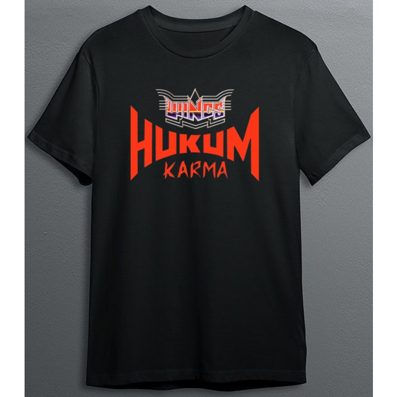 WINGS ROCK BAND HUKUM KARMA Round Neck T-shirt | Shopee Malaysia