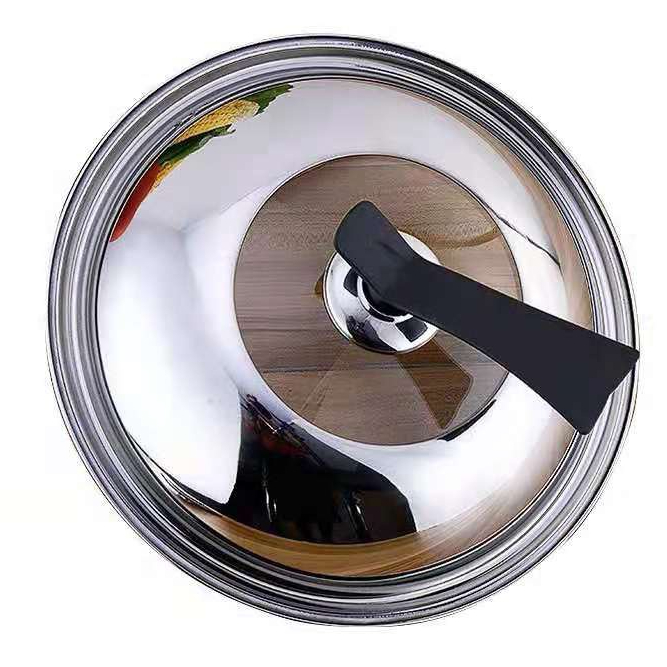 30cm/32cm/34cm/36cm/38cm/40cm/42cm Tudung Stainless steel wok lid ...