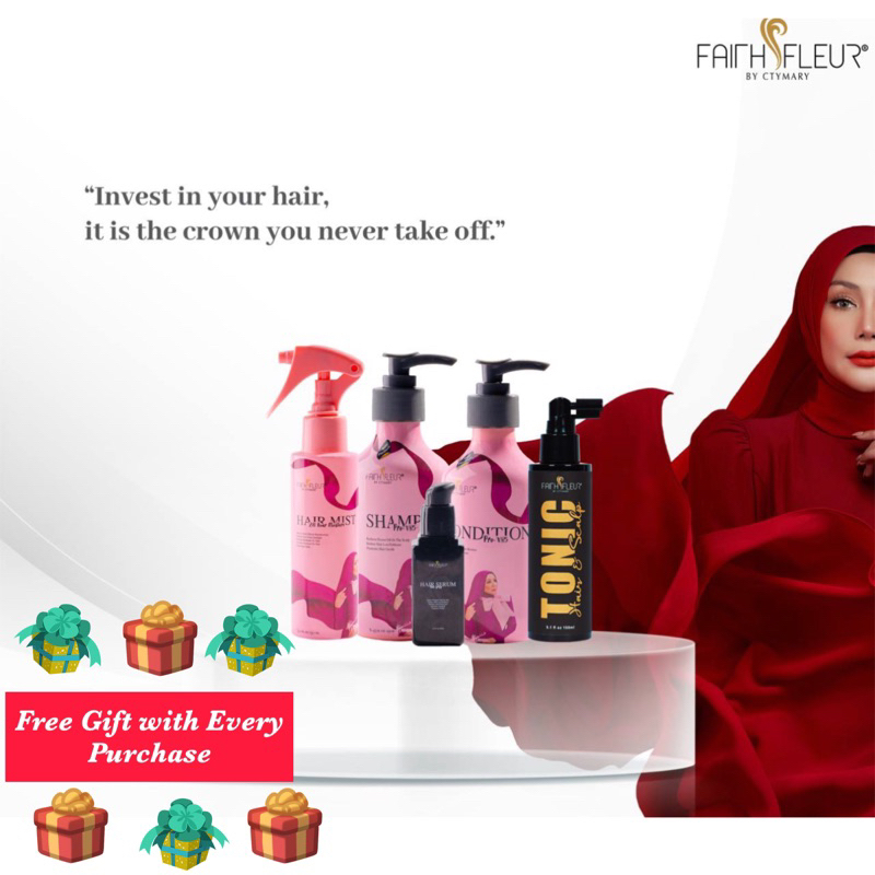 SET FAITH FLEUR BY CTYMARY SERUM, TONIC, SHAMPOO HAIR LOSS, CONDITIONER ...