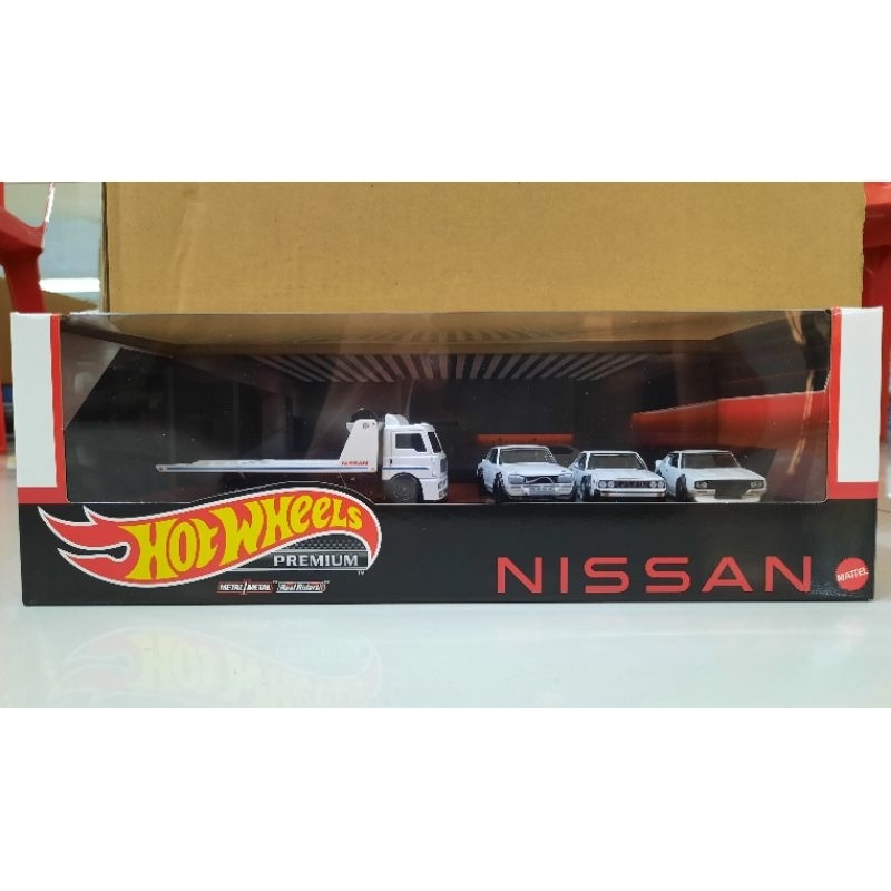 Hot Wheels Premium Nissan Garage Box Set Static Display Scale Model ...