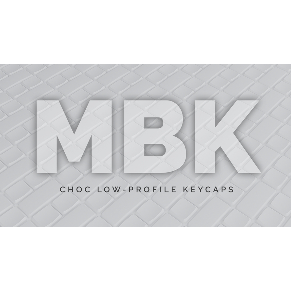 MBK Keycaps Low Profile Choc V1 Mechanical Split Ergonomic Keyboard ...