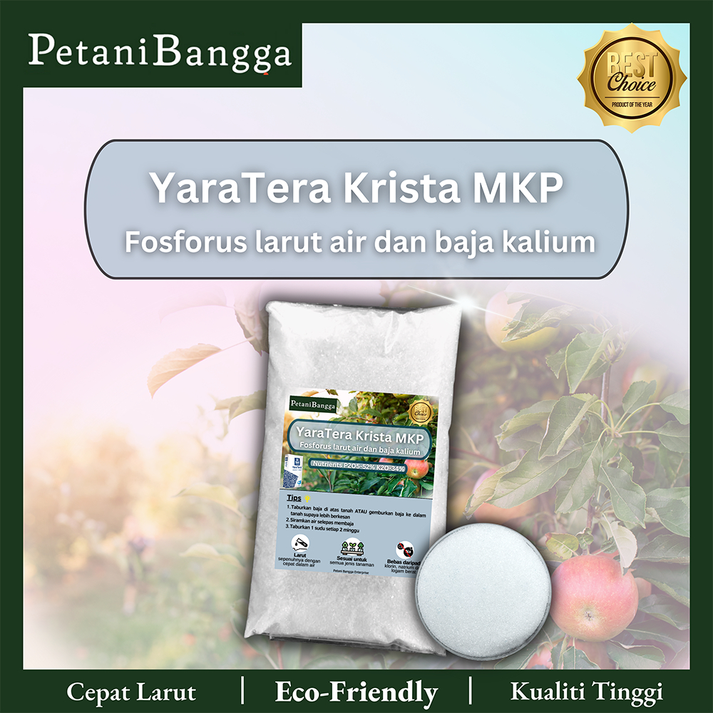 1kg YaraTera Krista MKP Fosforus Larut Air Baja Kalium | Baja YaraTera ...