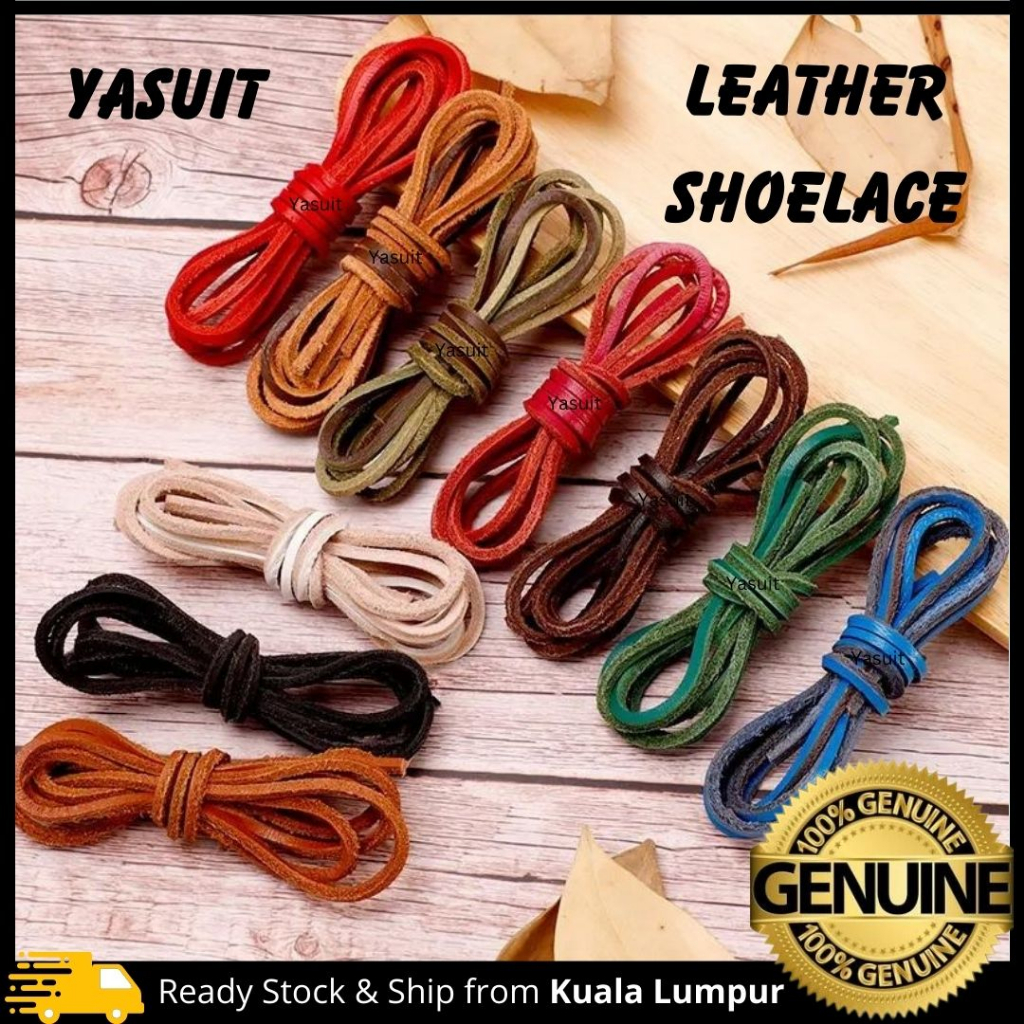 Yasuit Leather Shoelace Cowhide Tali Kasut Shoe Lace Adult Multiple ...