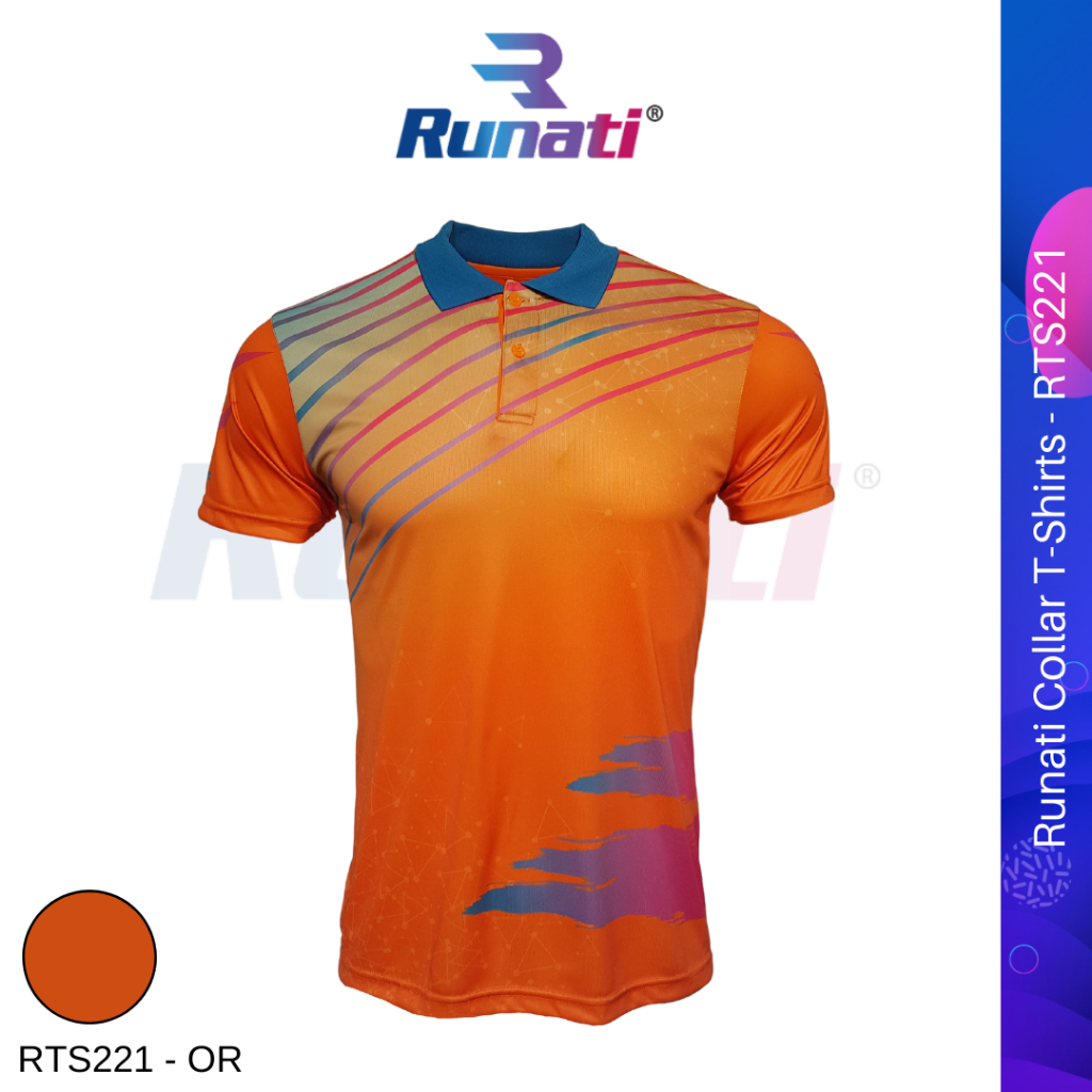 RUNATI Men Collar Sports Dry Fit Short Sleeves Shirts / Baju Polo Tee ...