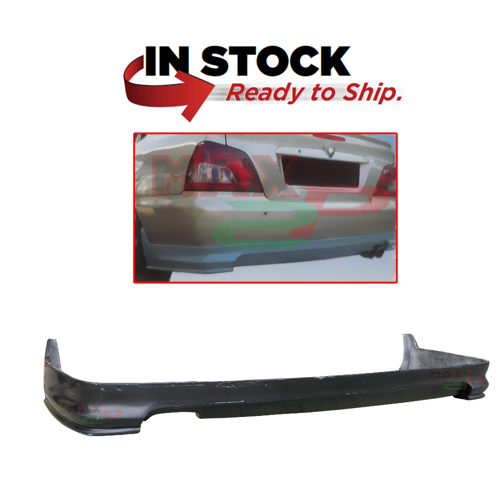 Proton Waja R-3 Style Rear Back Skirt Lower Lip Spoiler Fiberglass ...
