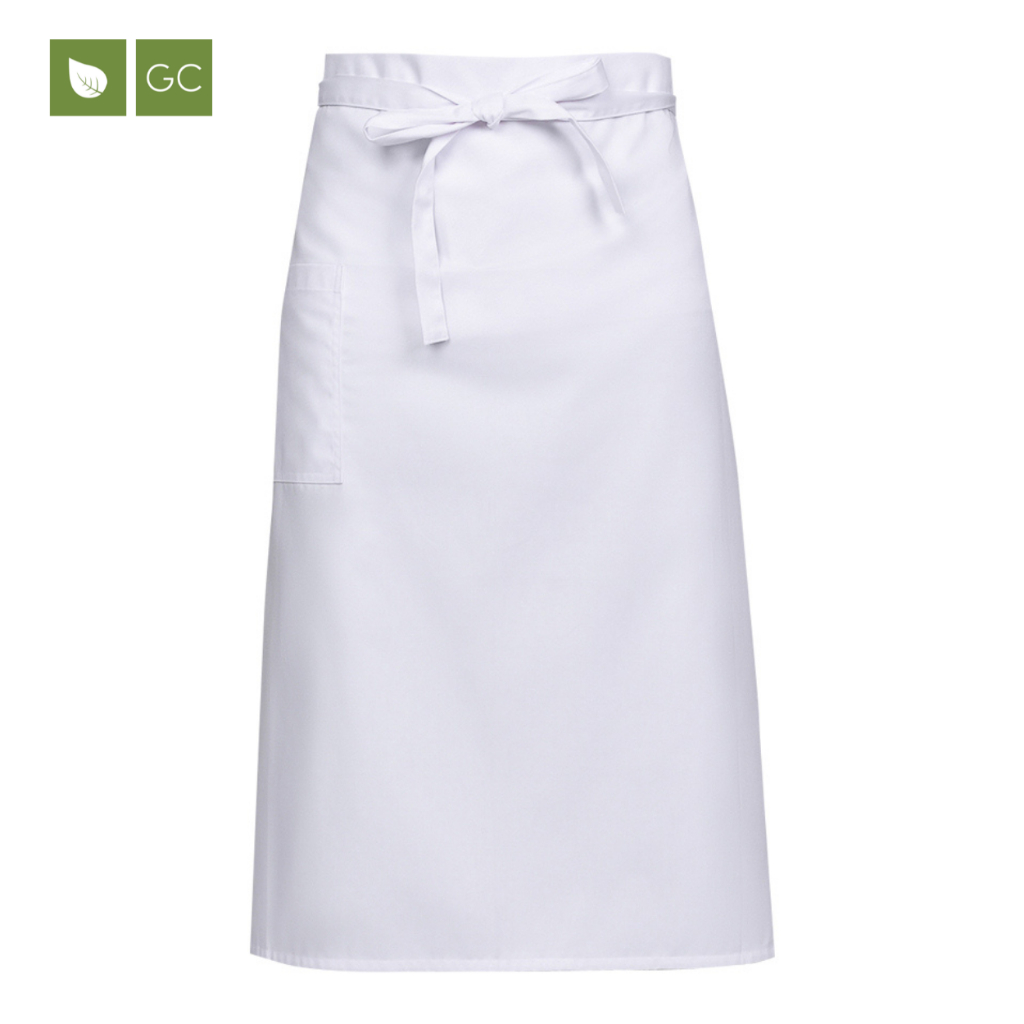 Chef Apron 31" White | Half Apron | Kitchen Apron | Shopee Malaysia