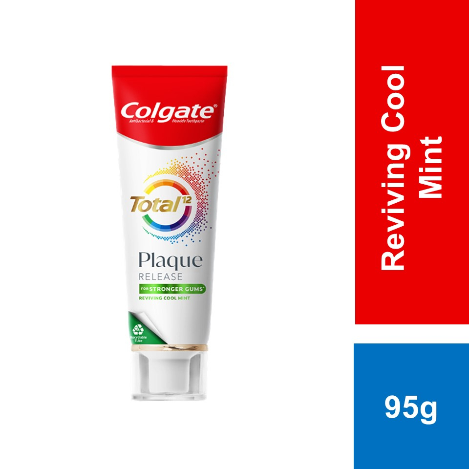 Colgate Total Plaque Release Reviving Cool Mint 95g | Shopee Malaysia