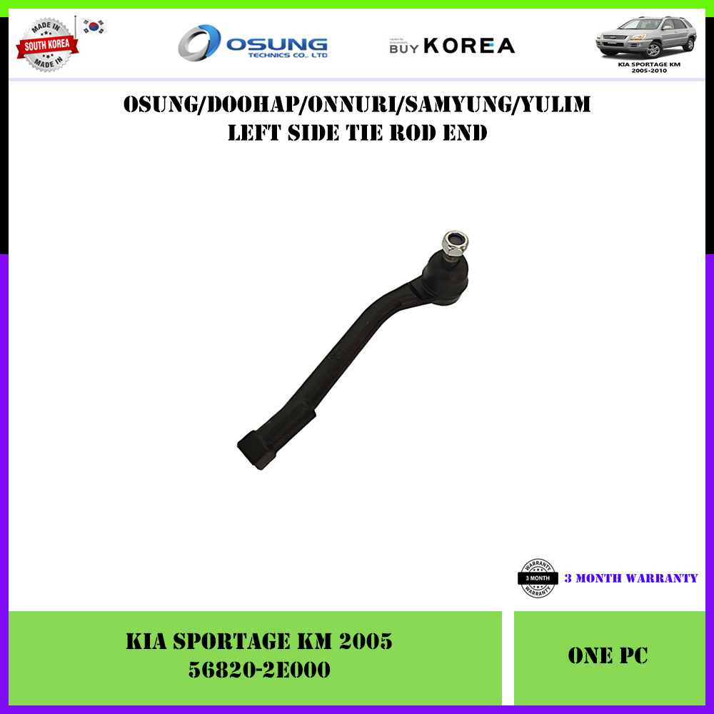 Kia Sportage KM 2005-2010 Tie Rod End 1pc (Left Passenger 56820-2E000 ...
