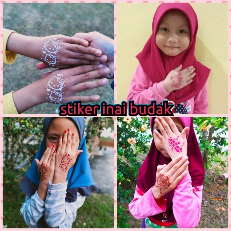 stiker inai budak murah/stikerinai tampal kids/readystok/borong ...