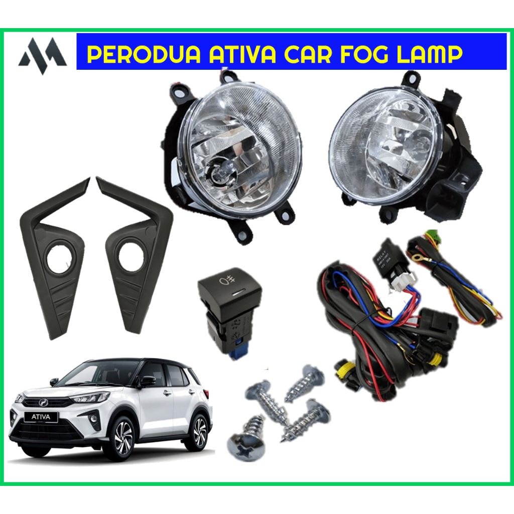 Perodua Ativa 2020 2021 2022 Fog Lamp High Fog Light Quality Car Spot ...