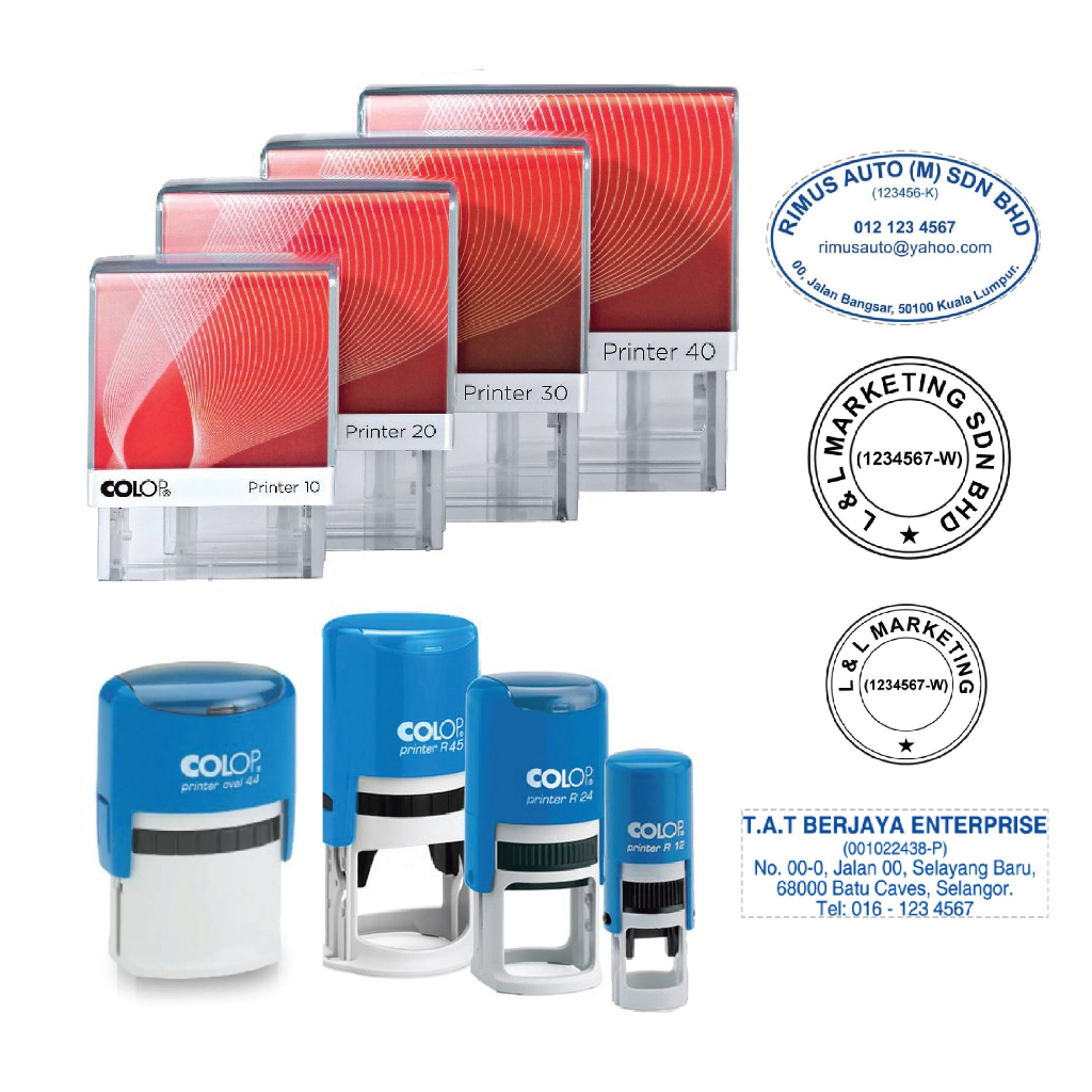 Colop Self-inking Stamp (Normal Size) | Shopee Malaysia
