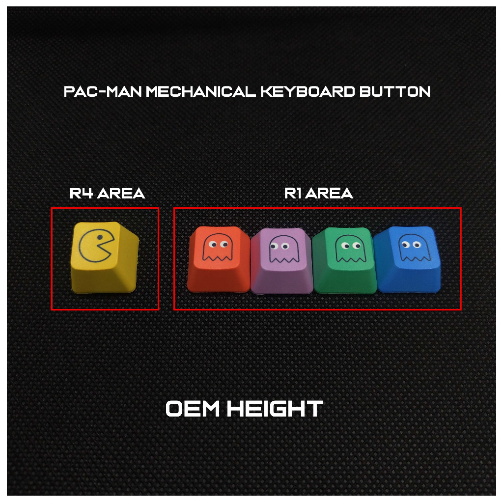 PAC-MAN Mechanical Keyboard Button | Shopee Malaysia