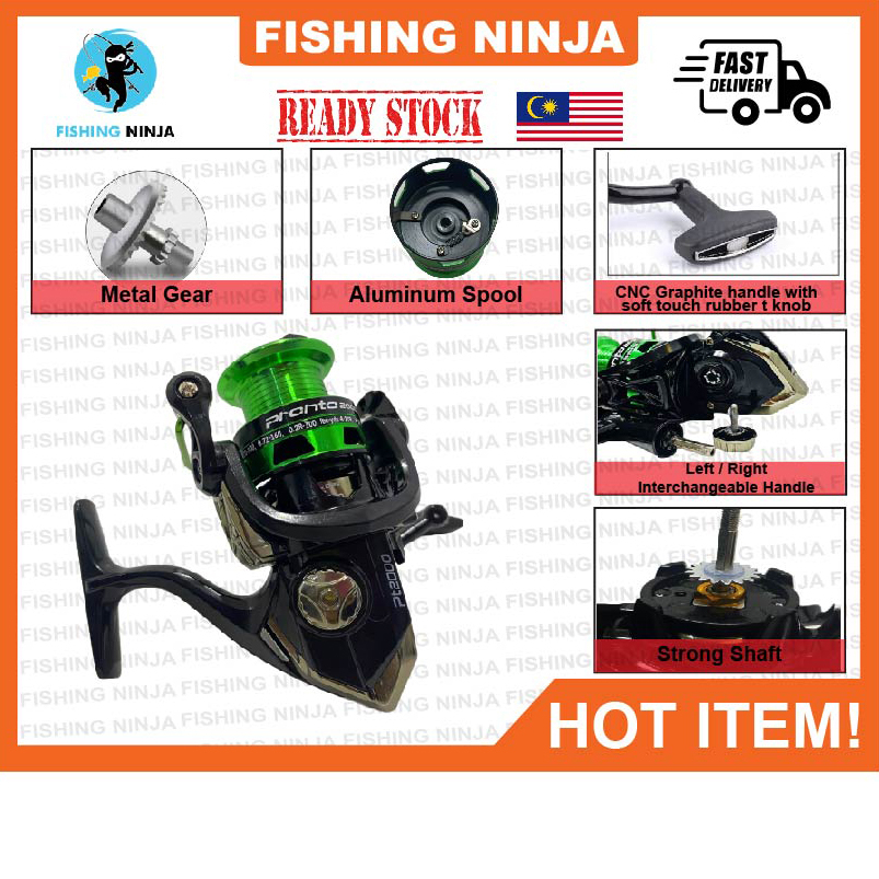 SEAHAWK PRONTO fishing reel spinning reel mesin mancing murah seahawk ...