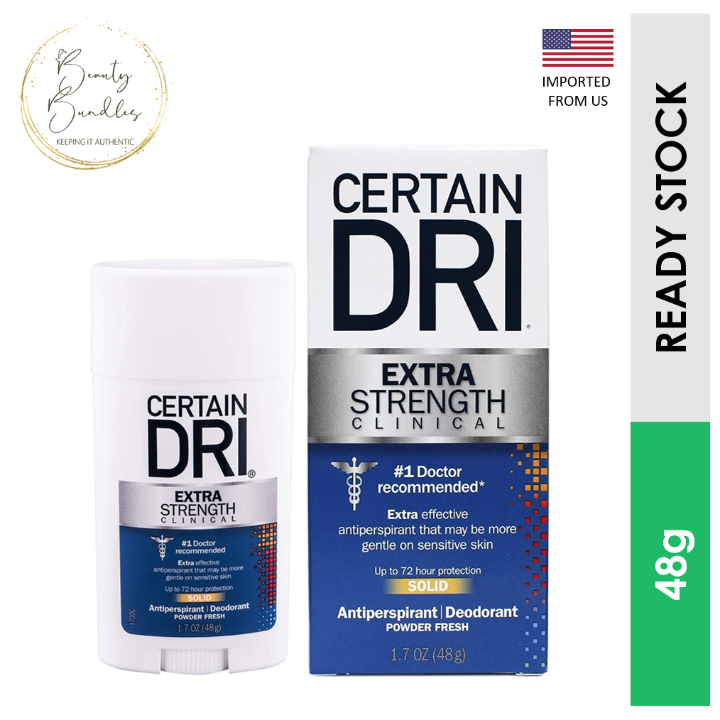 Certain Dri EXTRA Strength Clinical Solid Antiperspirant / Deodorant ...