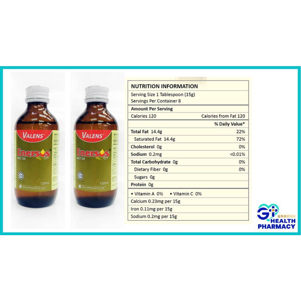 Valens Enersos MCT Oil (120ml) (Exp: 09/2025) | Shopee Malaysia