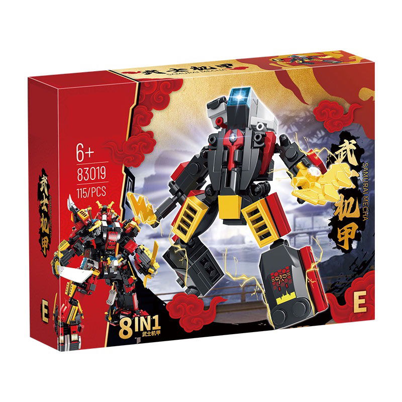 Mainan Samurai Mecha Transforming Action Minifigures Transformering ...