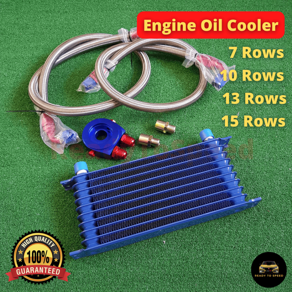 UNIVERSAL Engine Oil Cooler Kit Set AN10 - 7 10 13 15 ROWS (1 SET ...