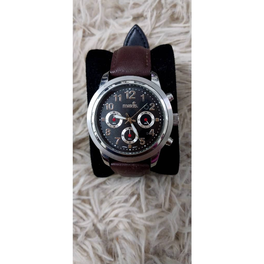 JAM TANGAN BERJENAMA TERPAKAI JAM MAXIS CHRONOGRAPH | Shopee Malaysia