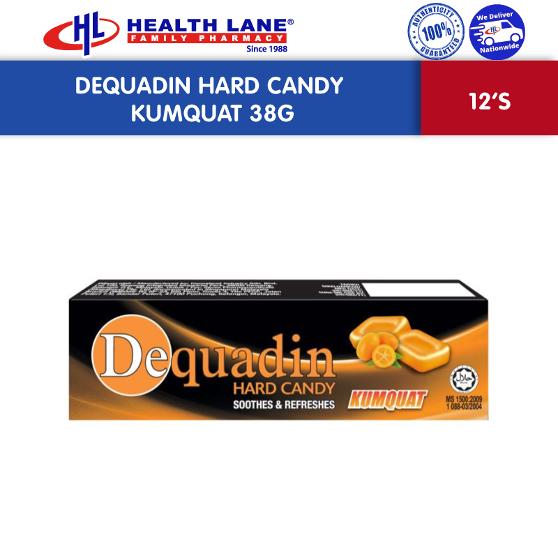 Dequadin Hard Candy Kumquat (38g x 12's) | Shopee Malaysia